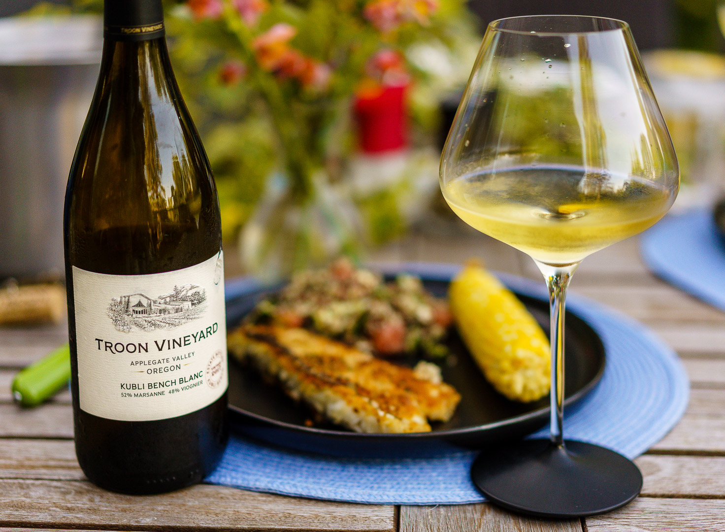 Pan Fried Walleye: Vibrant with Troon Kubli Bench Blanc | foodwineclick